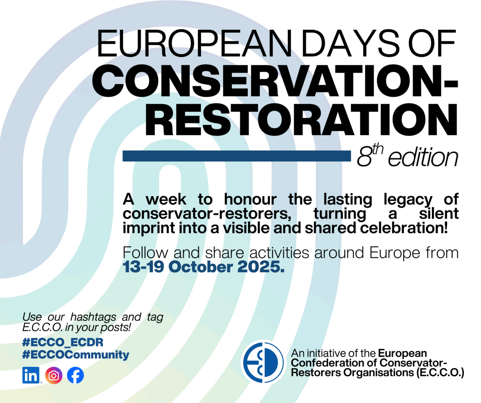 Join E.C.C.O. for the 2025 European Days of Conservation-Restoration ...